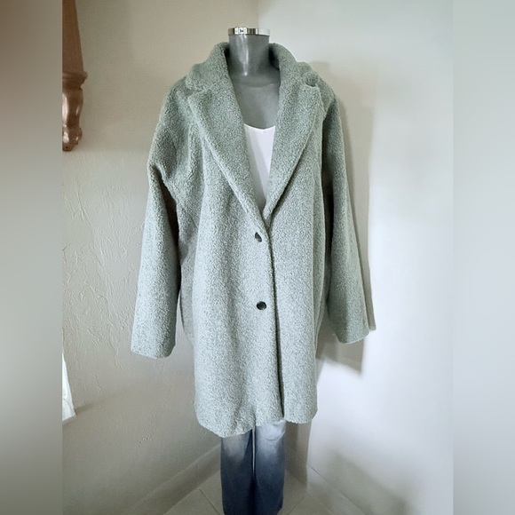 Daily Ritual | Jackets & Coats | Daily Ritual Teddy Bear Boucle Coat In ...